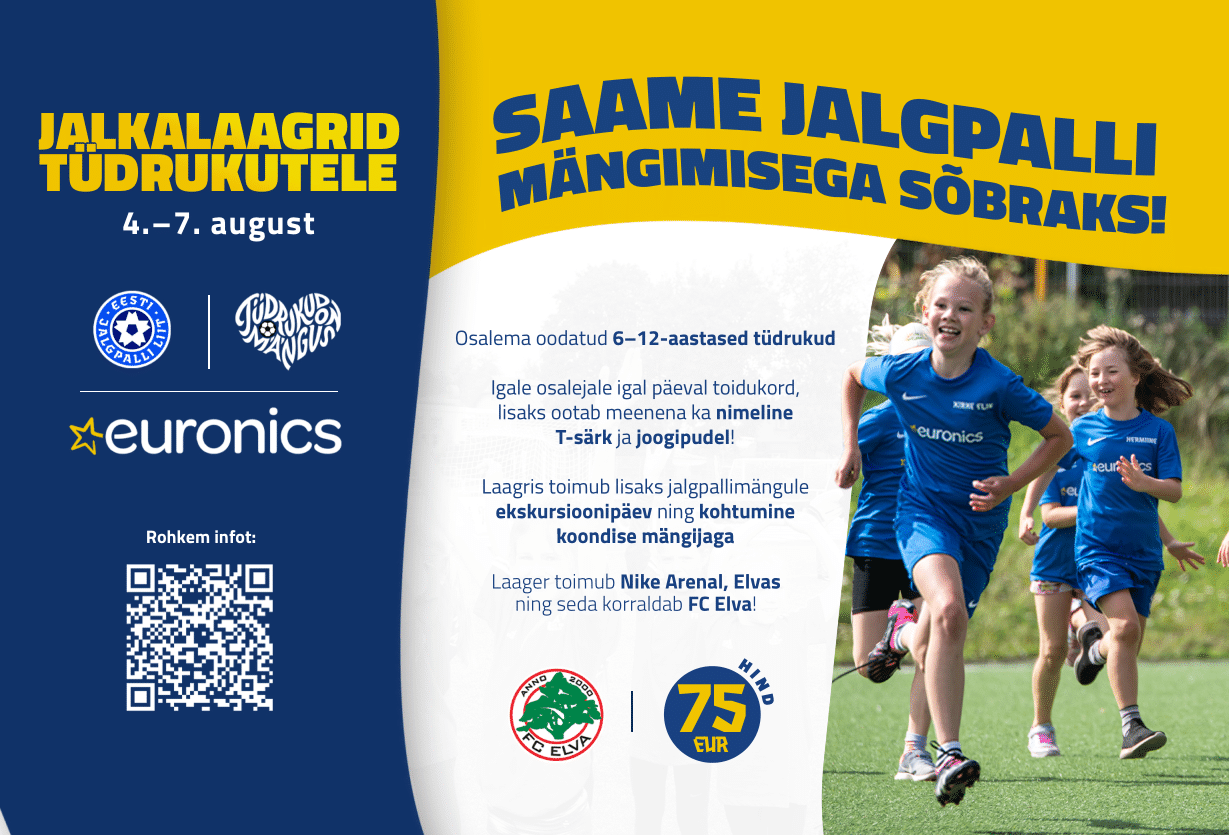 Euronicsi jalkalaager tüdrukutele 2025 — FC Elva